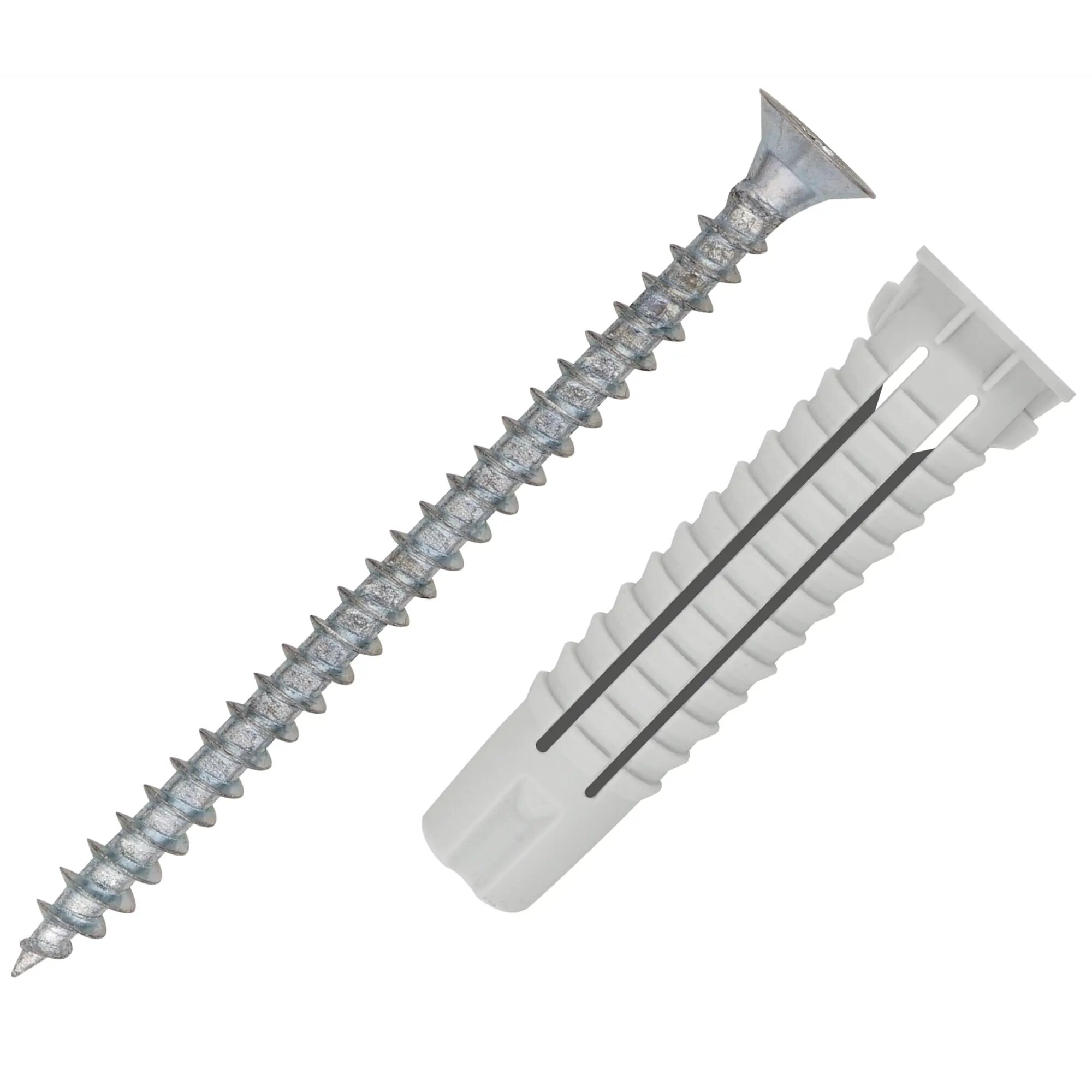 Дюбель универсальный 8x40 мм потайной нейлон 10 шт. для монтажа в стене без выступа