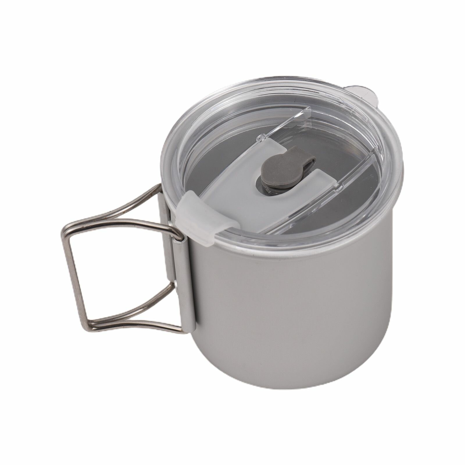 Походная кружка алюминиевый с крышкой, туристический стакан, 300 мл
