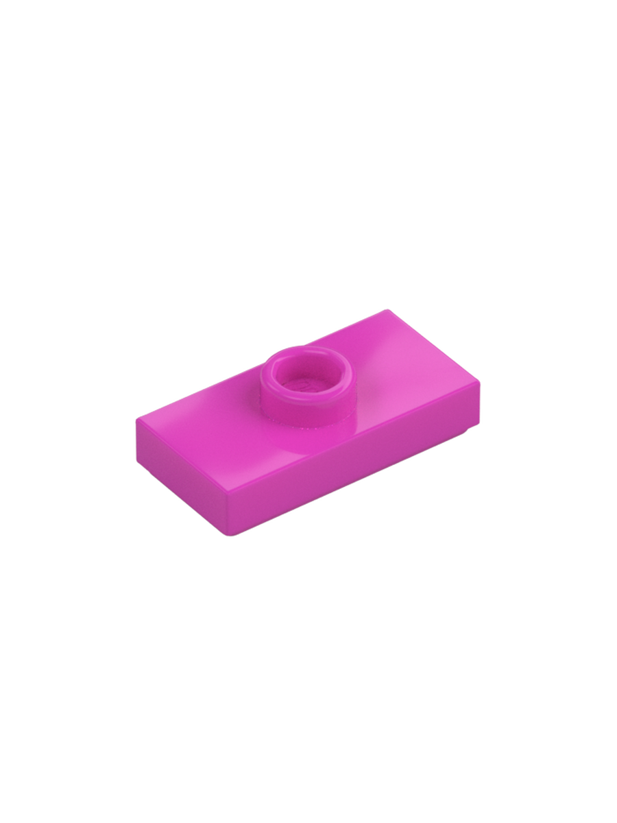 Деталь Lego Plate, Modified 1 x 2 with 1 Stud with Groove and Bottom Stud Holder (Jumper) (15573)
