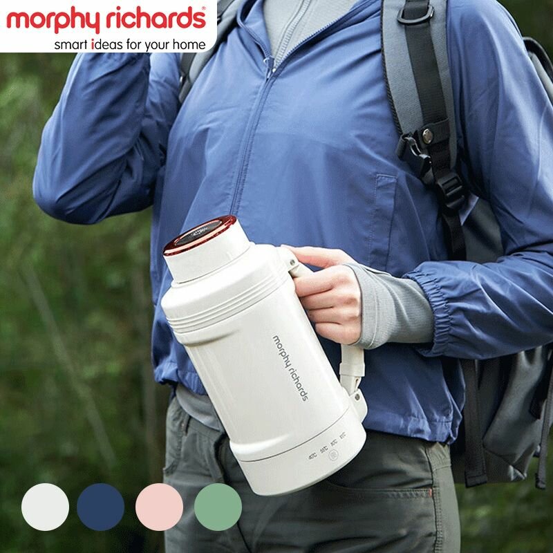 MORPHY RICHARDS Портативный электрический чайник 1 л Вакуумная изоляция Регулируемая температура для кемпинга 100 В-240 В