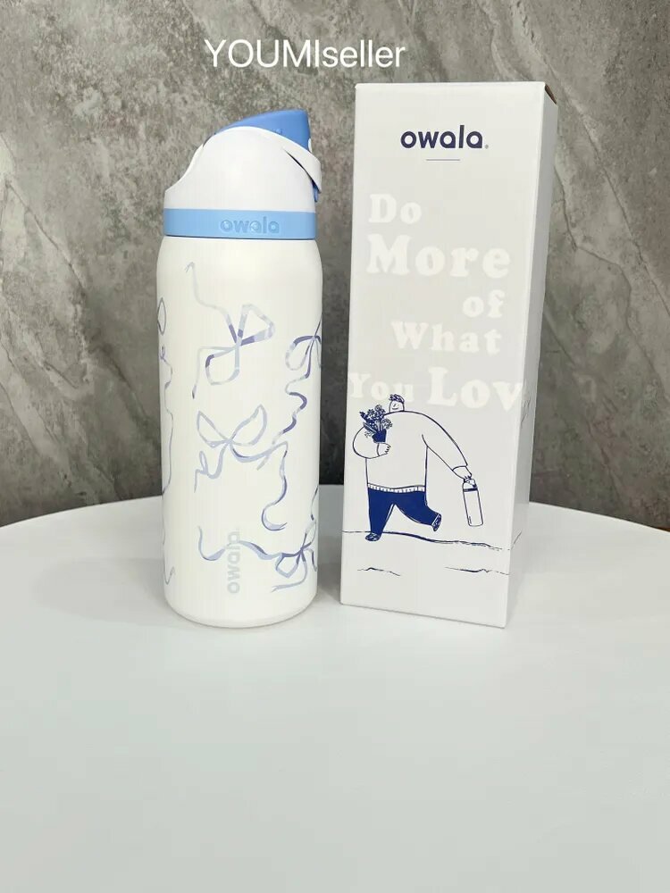 Термобутылка "Owala" Матермос, нержавеющая сталь, 0,945л, сохраняет тепло до 16ч