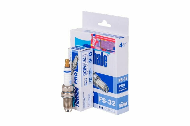 FS32 FINWHALE Свеча зажигания 3-х электродная LADA Vesta Xray 2110-12 инж. 16V 4шт