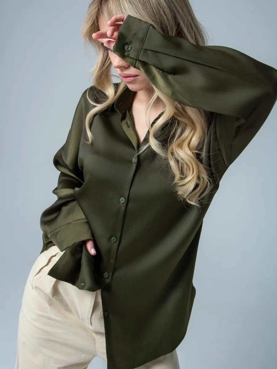 Рубашка атласная