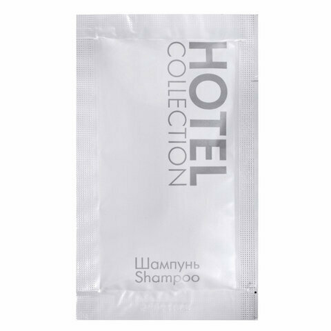 Шампунь одноразовый 10 мл, комплект 500 шт, HOTEL COLLECTION, саше, флоупак, 2000313