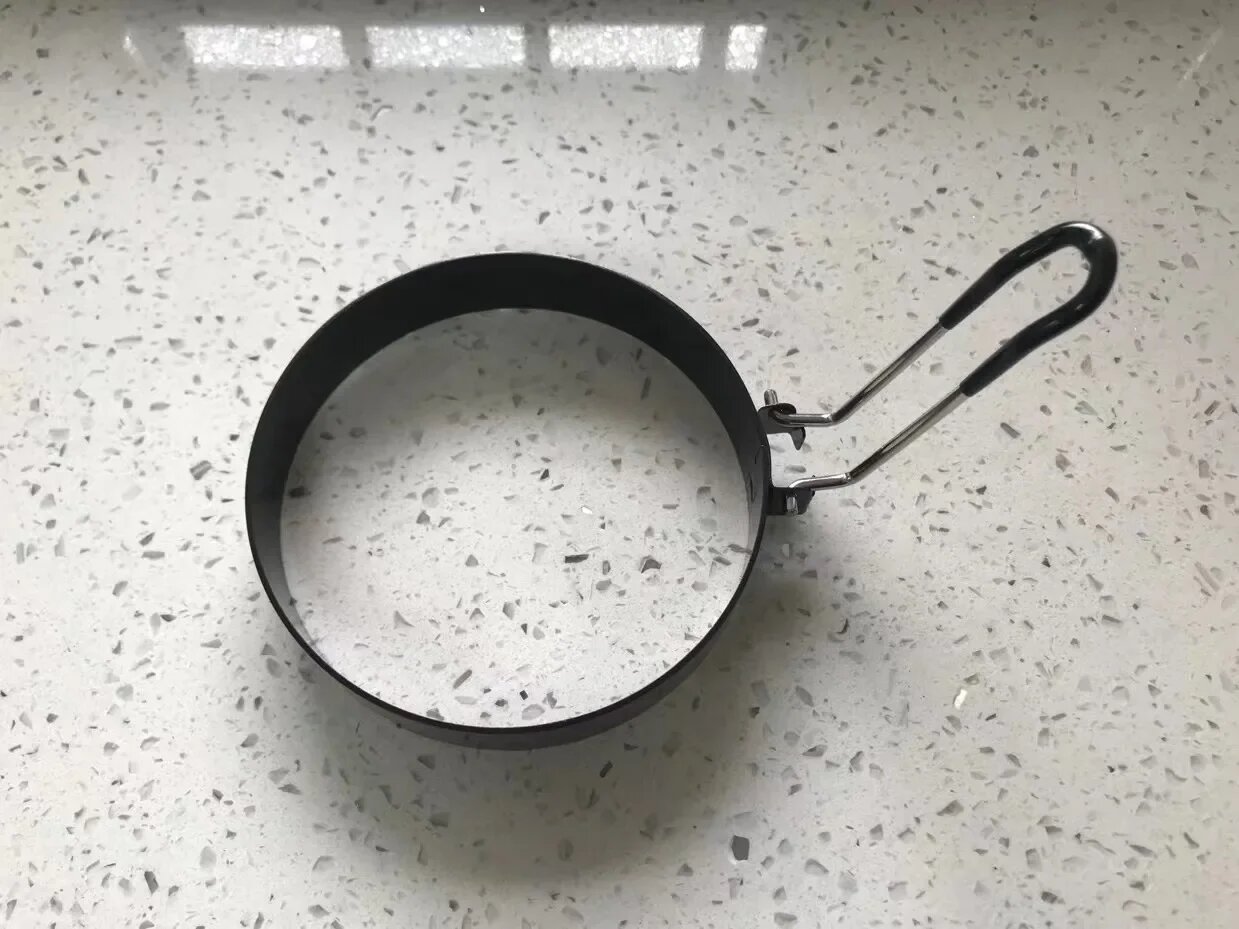 MOONBIFFY Кольцо для яиц из нержавеющей стали Black 15cm