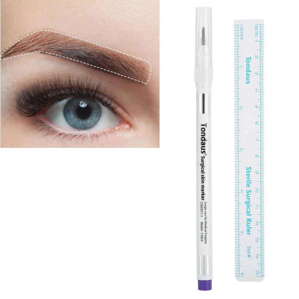 Полуперманентный водостойкий маркер для татуировок, микроблейдинг, бровей, губ, татуировка, позиционирование, ручка