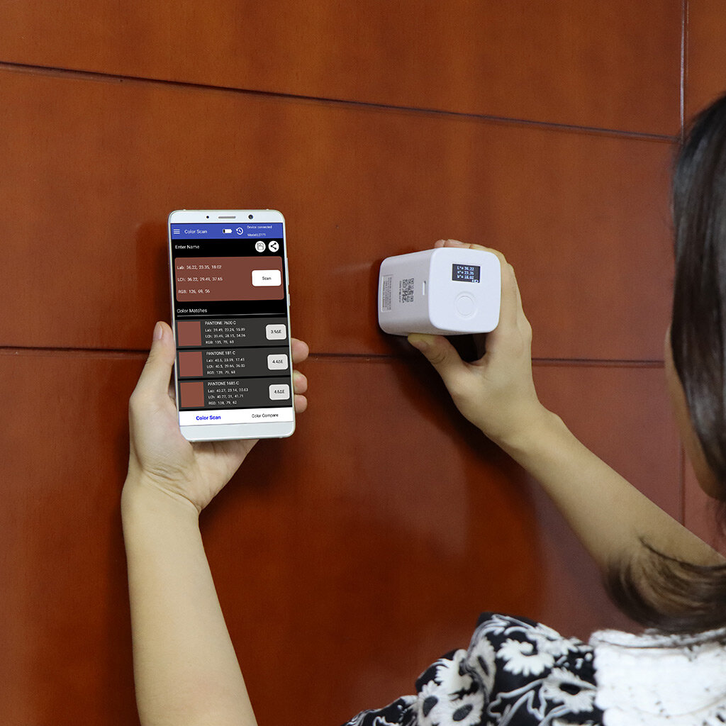 Модернизированный портативный анализатор цвета, цифровой точный колориметр, тестер разницы цветов 8 мм, простой в эксплуатации, прочный