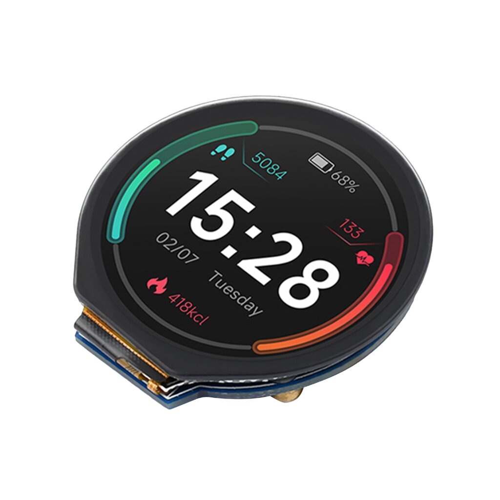 1,28-дюймовый Круглый ЖК-дисплей с Разрешением 240 × 240 65K RGB IPS-Дисплей для Arduino