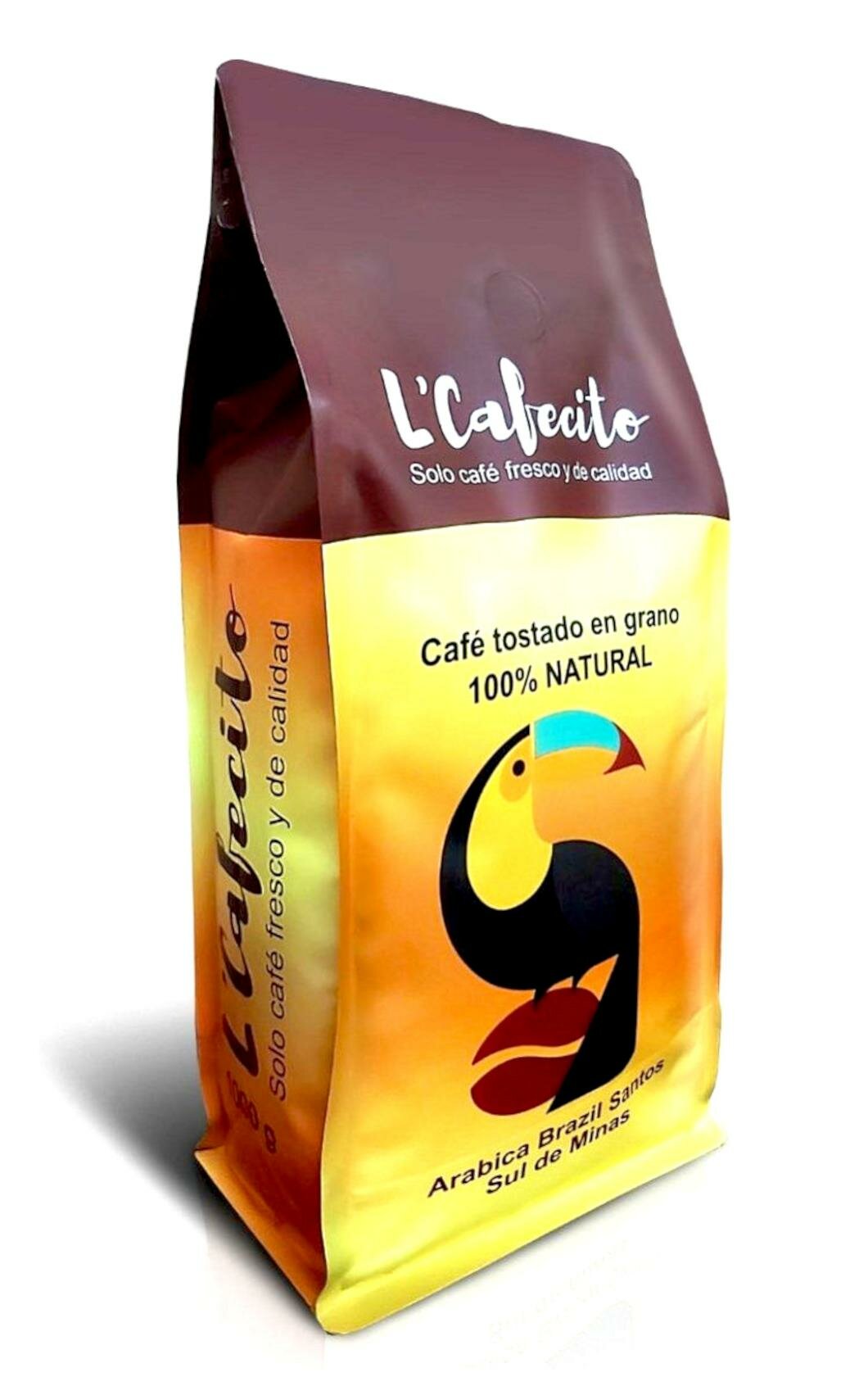 Кофе в зернах 1 кг L’Cafecito Arabica Brazil Santos Sul de Minas.