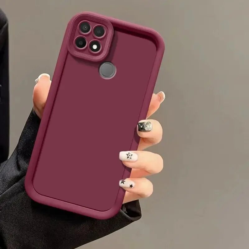 Бордовый чехол Realme C25S, Realme C21, C15