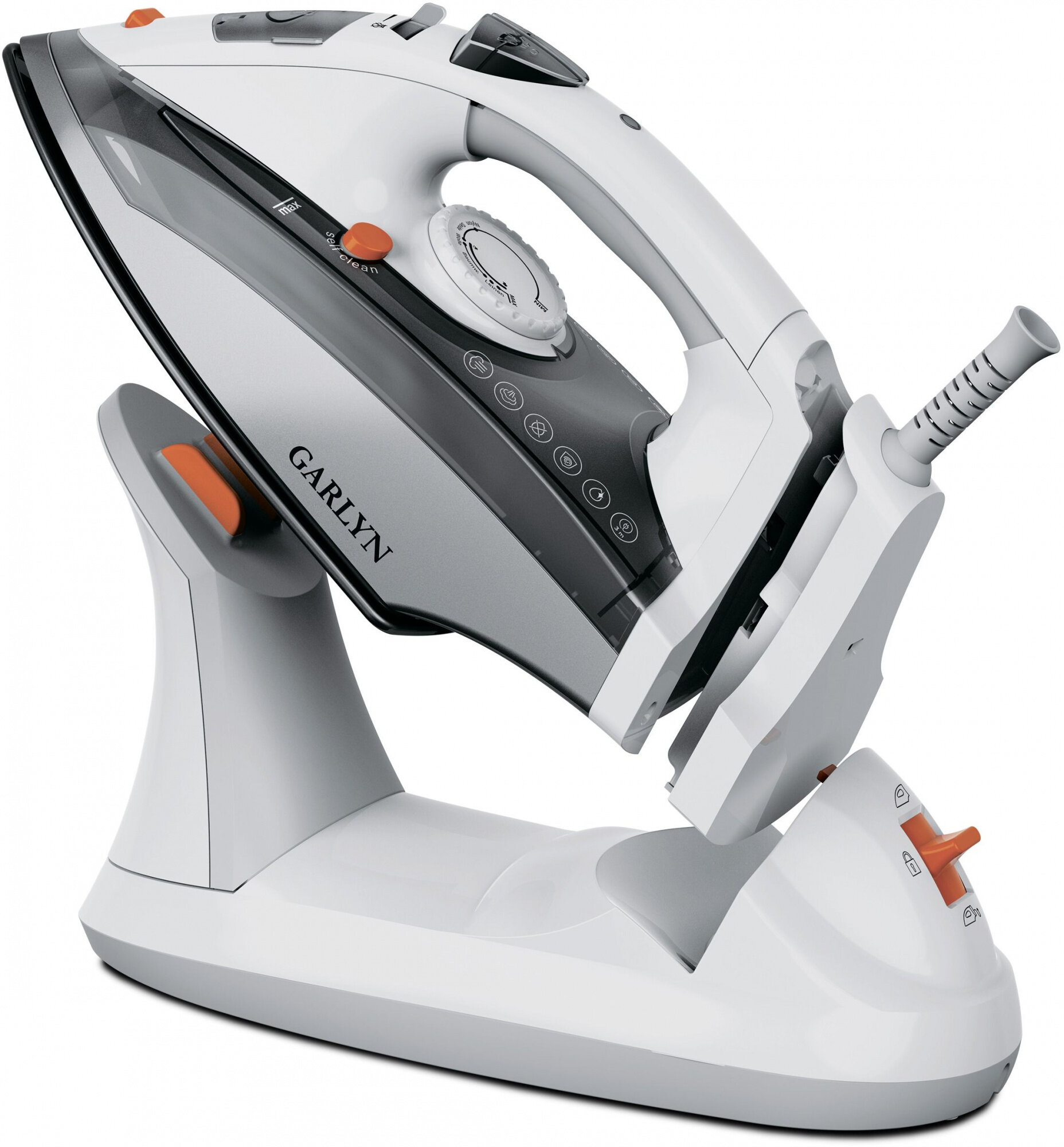Утюг Garlyn для одежды LUX DL-240 белый с серо-голубым
