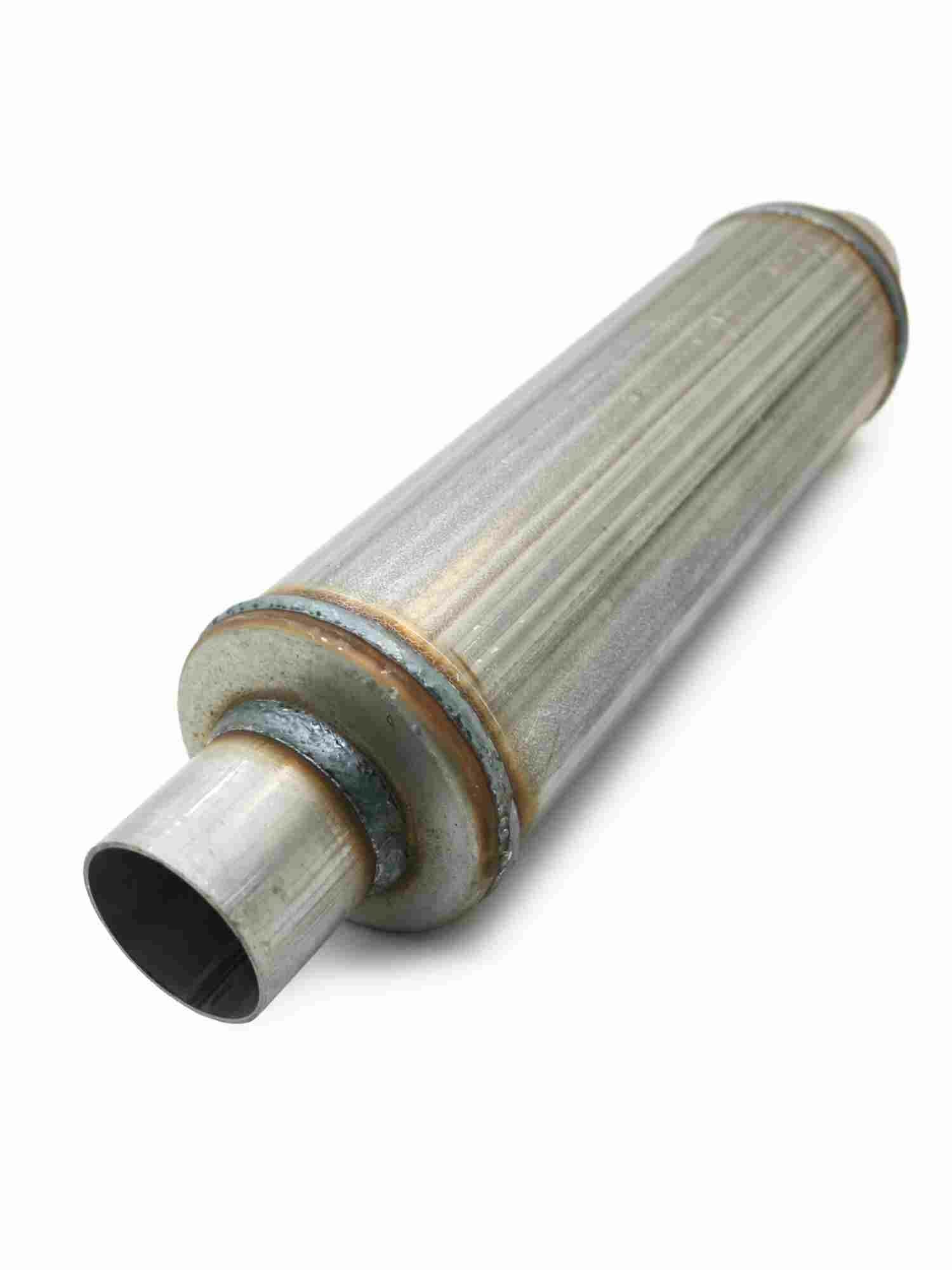 Резонатор «CBD» круглый с отводами, камерой, диффузором, длина 600 мм, труба Ø45-51 мм (American Style, алюмокремниевое покрытие AS120) belais #22588