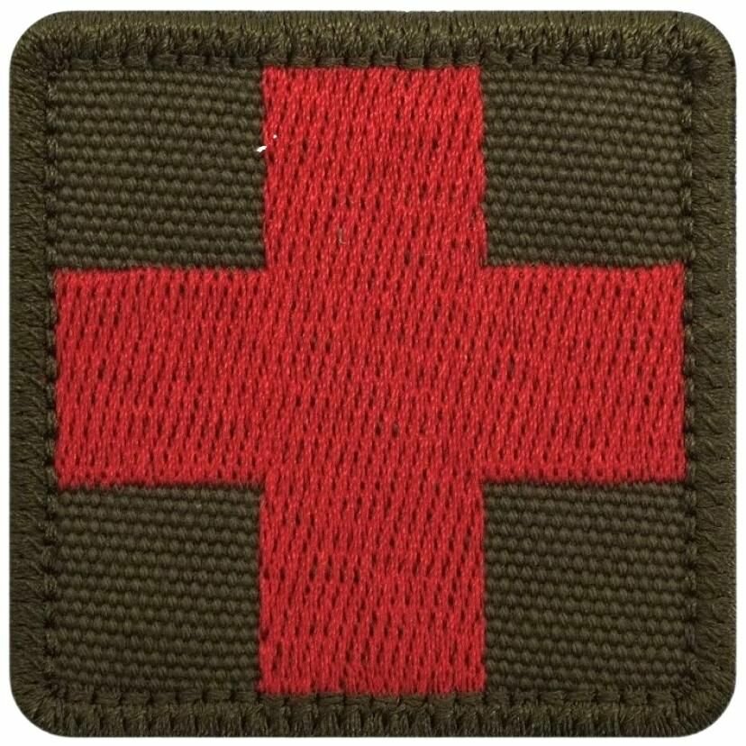 Шеврон : Крест медика (OD RED)