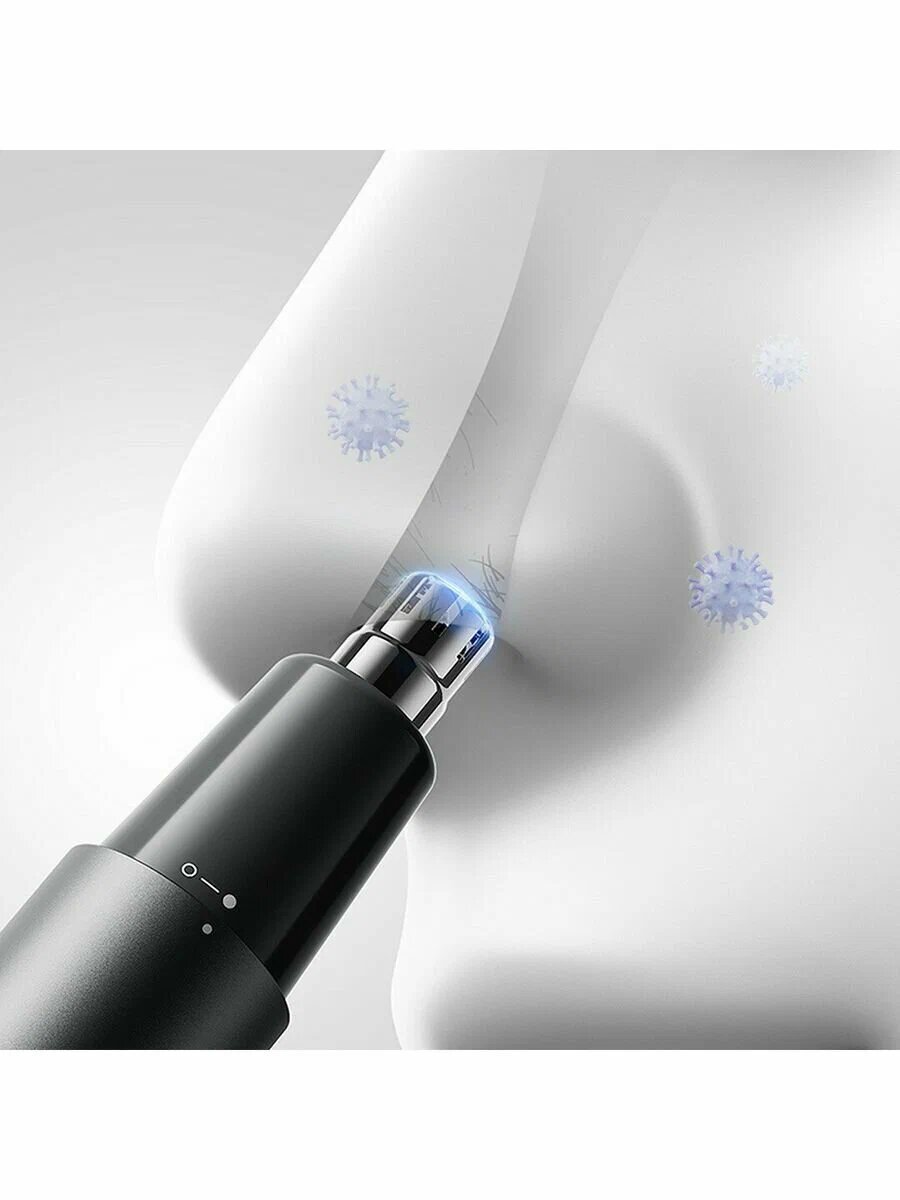 Триммер для волос Mijia MJGHB1LF, автономное питание, влагозащищенный, чёрный