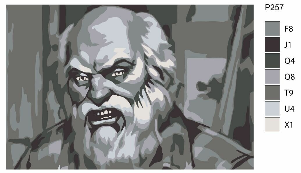 Детская картина по номерам P257 "Игра Tiny Bunny (Зайчик). Дед Харитон" 30x20