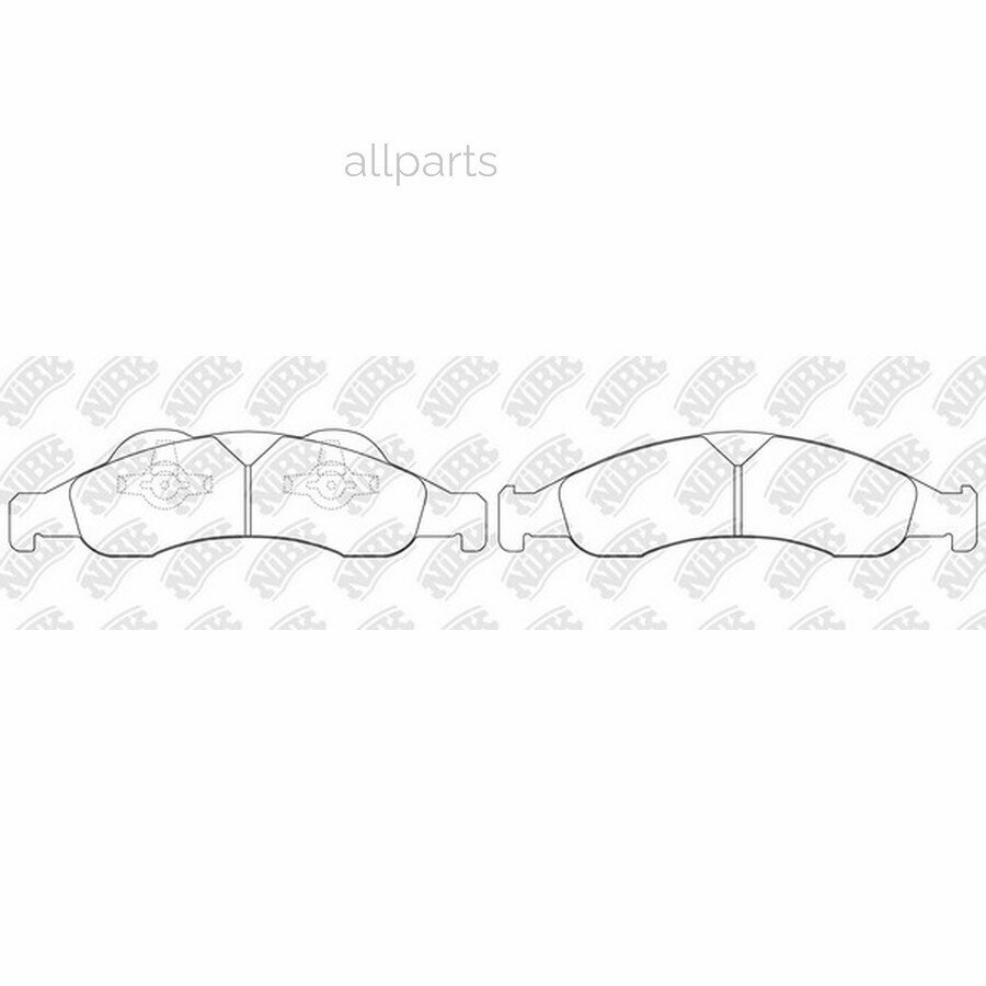 NIBK PN0608 Колодки торм.