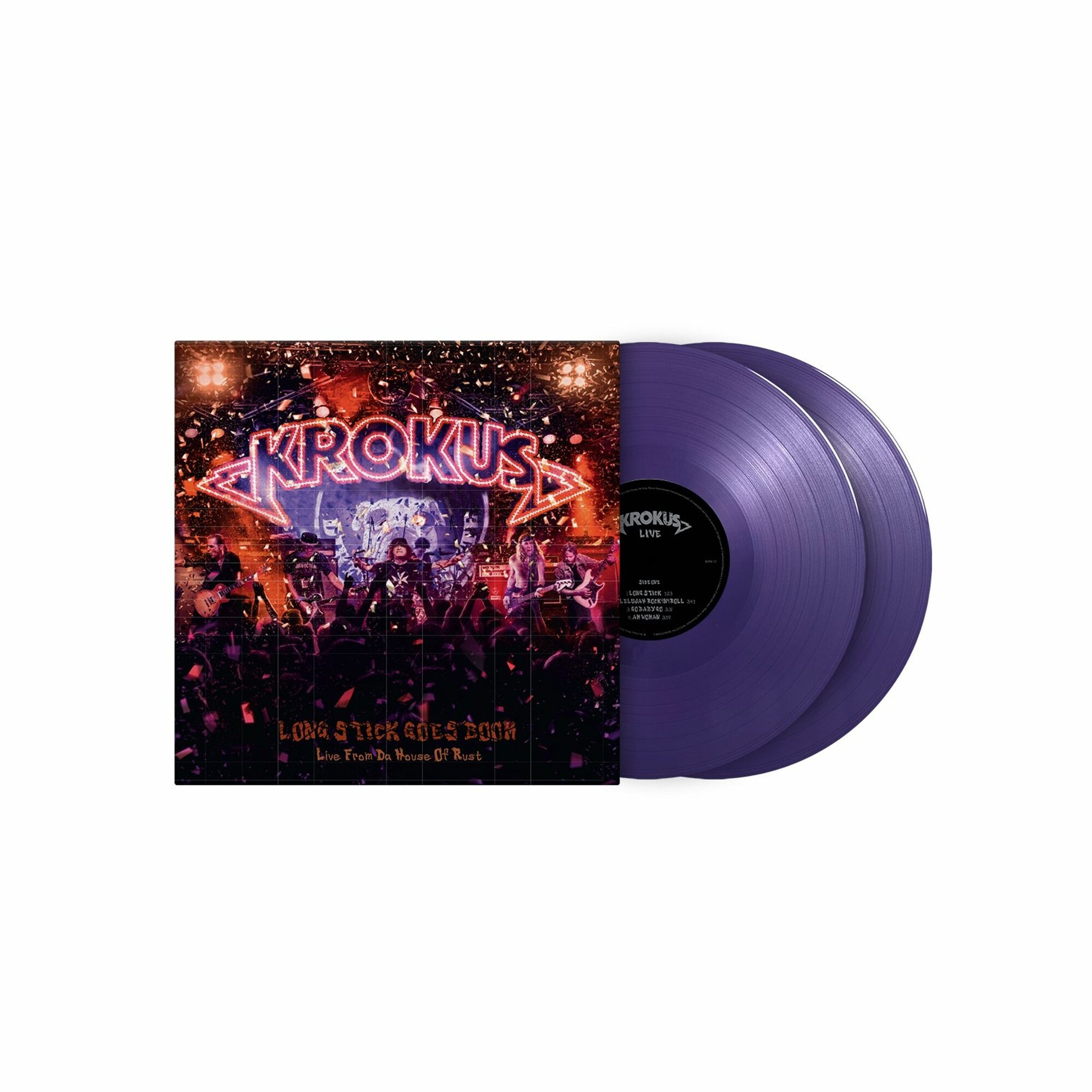 Виниловая пластинка Krokus - Long Stick Goes Boom (Live From The House Of Rust 2013) (180g) (Limited Numbered Edition) (Purple Vinyl) (2 LP)