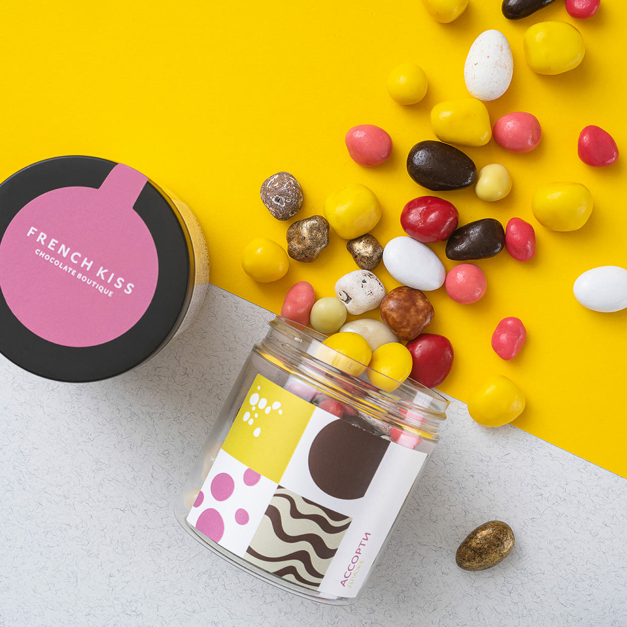 Драже ассорти в банке (180 г) , FrenchKiss