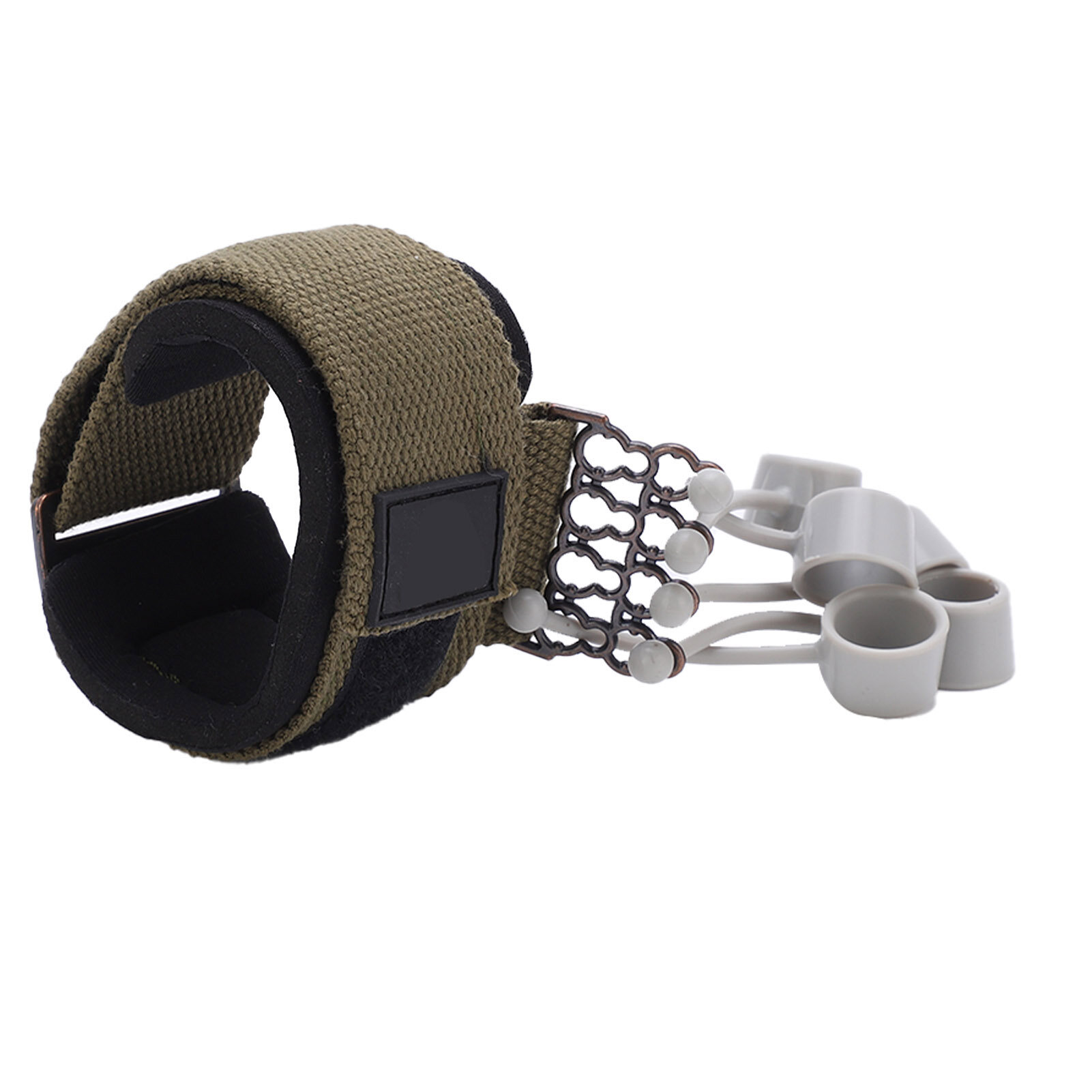 Тренажер для сгибания и разгибания пальцев. Тренажер для реабилитации пальцев и йоги для рук. Зеленый, 20 фунтов.