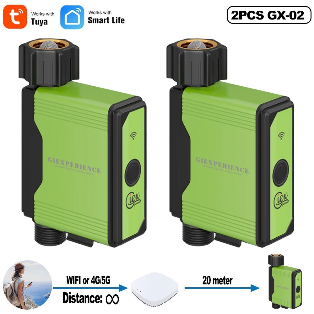 Умный таймер полива Giexperience GX02-ZG, 2PCS-GX02