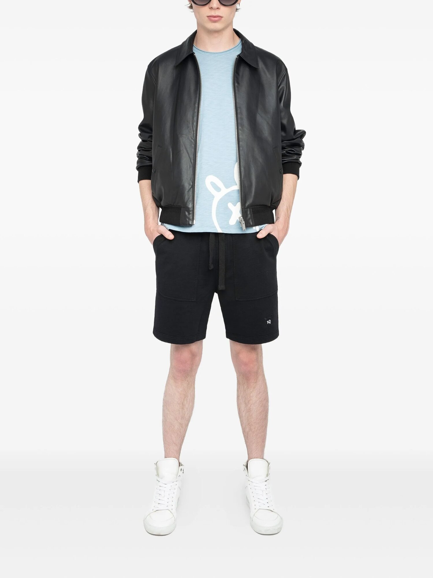 Шорты ZADIG & VOLTAIRE Pablo Slub, размер 40, black/black — фото 1