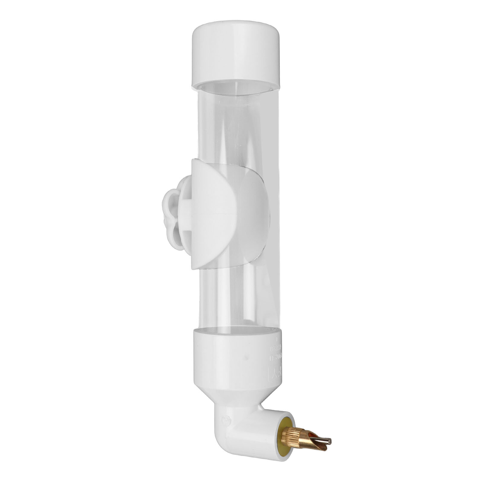 Автоматическая поилка для попугаев, безопасная акриловая кормушка для птиц, подходит для маленьких, средних и больших птиц, белого цвета.