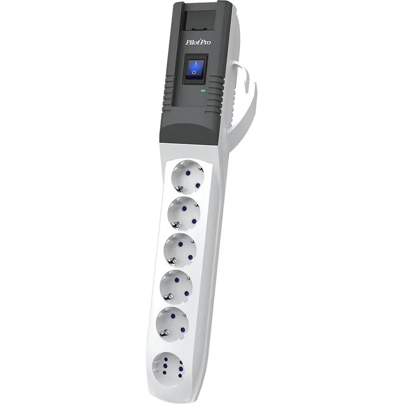 Сетевой фильтр PILOT PRO USB 3м (10А/2200Вт/6р) серый ZIS Pilot 1911318 182