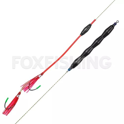 Приманка на сома Контакт Сом №3 Квок с грузом ,2 catfish №8, красный октопус