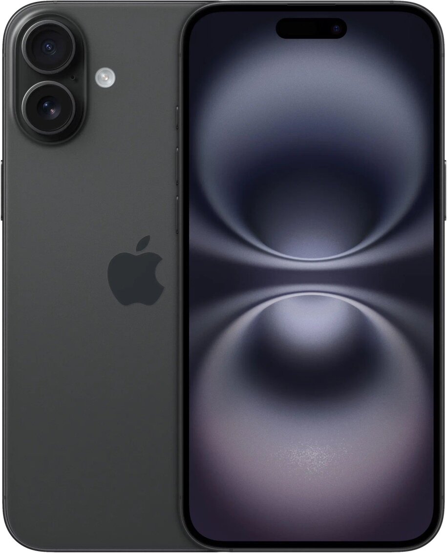 Смартфон Apple iPhone 16 Plus, 512Gb, nano SIM+eSIM, Black (Черный)