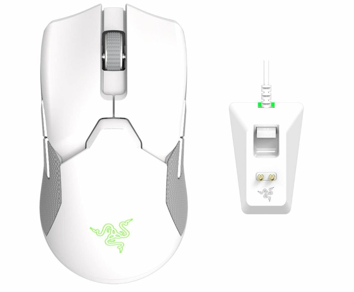 Игровая мышь беспроводная Razer Viper Ultimate + док-станция Mouse Dock, Меркурий Уайт