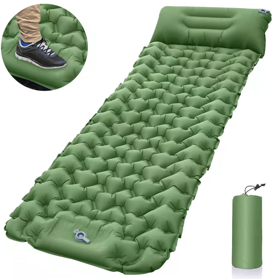 Товары для активного отдыха, надувные матрасы, походные надувные кровати для ног, зеленый