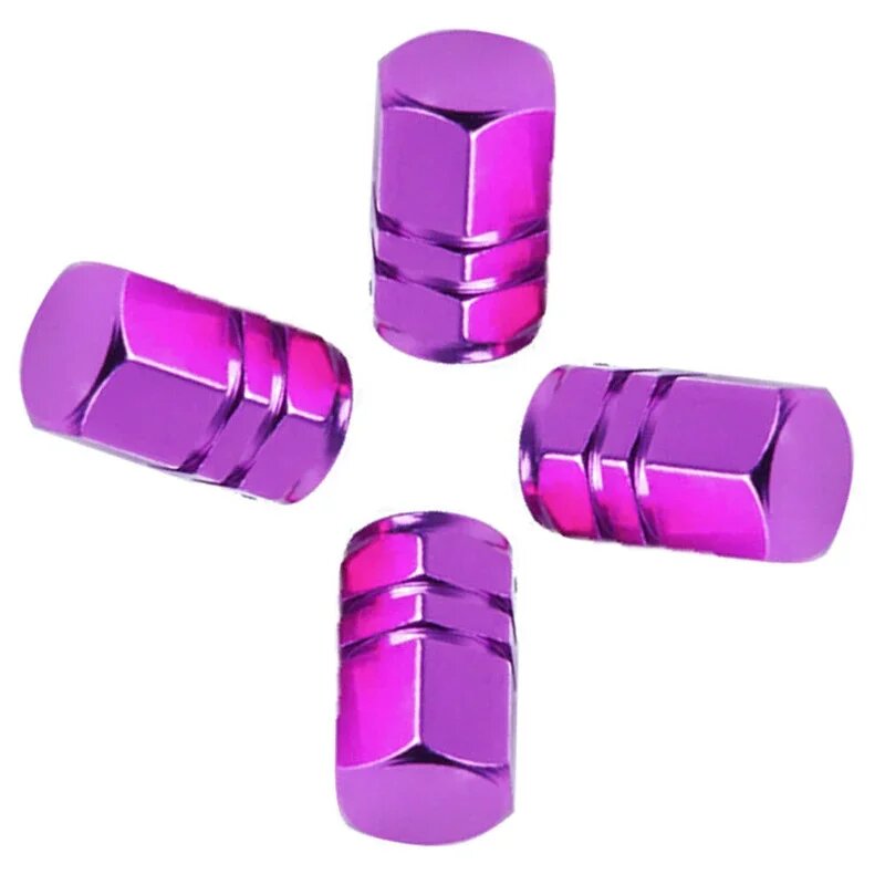 Хромированные алюминиевые колпачки для велосипедных вентилей, 4 шт.