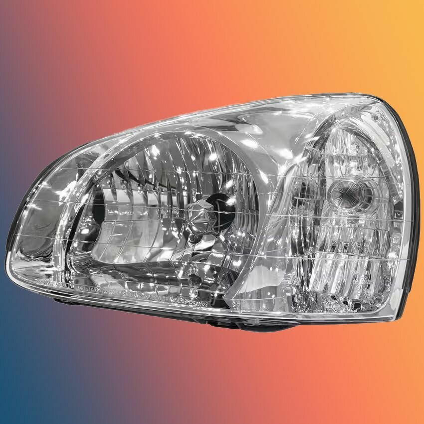 Левая фара для автомобилей Hyundai Santa Fe, произведенных на заводе тагаз в период с 2000 по 2010 год