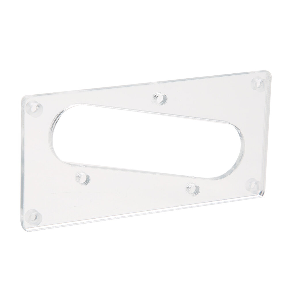 Рамка звукоснимателя, акриловая рамка хамбакера с одной катушкой для гитары, баса, музыкальных инструментов, серебро