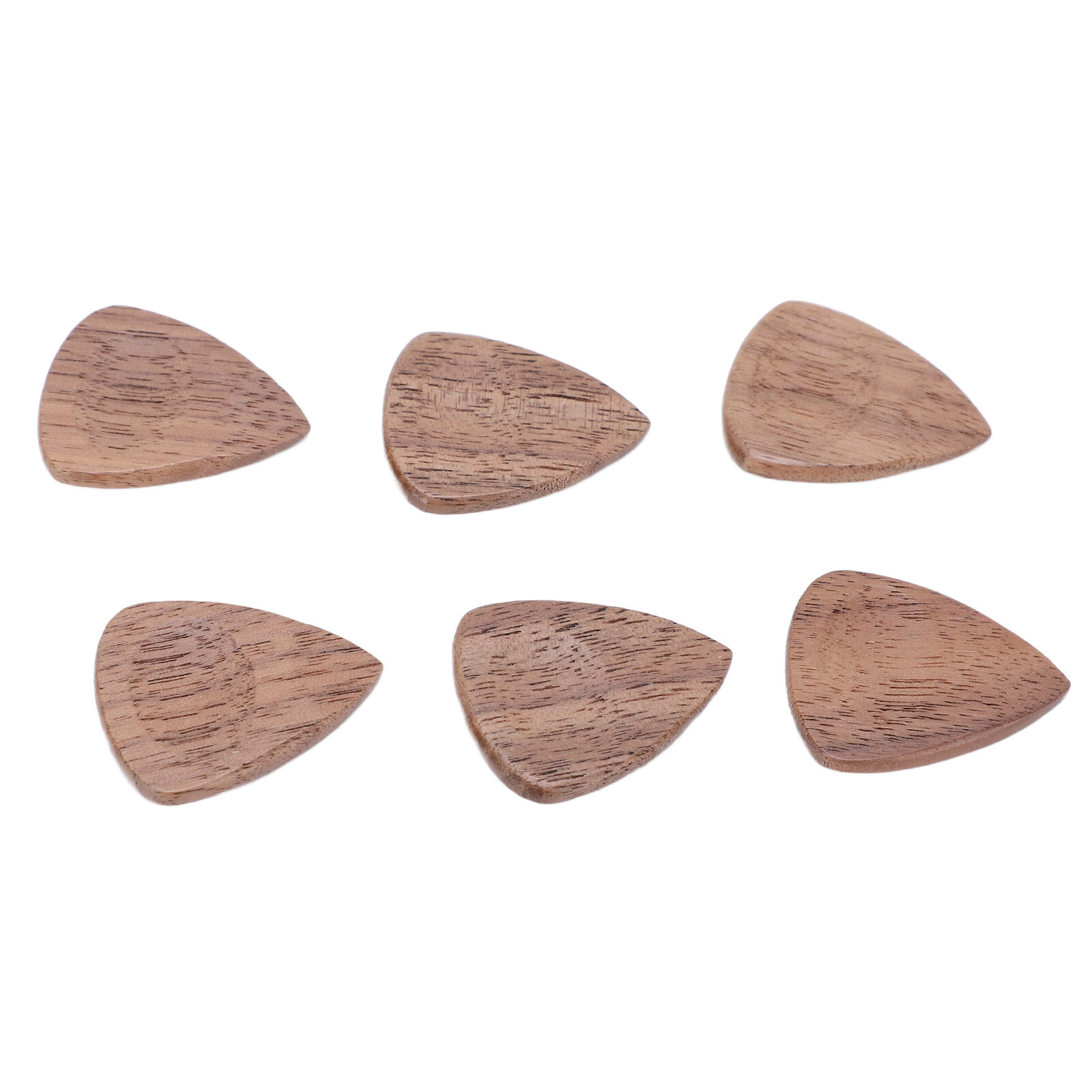 6 шт. деревянные медиаторы для гитары с прорезями для большого пальца укулеле, бас-шрапнель, аксессуары для музыкальных инструментов, черный орех