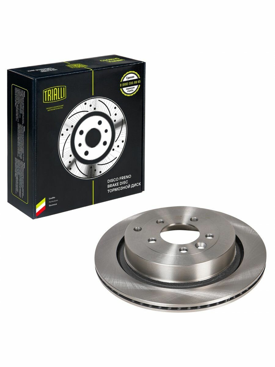 Диск тормозной задний для а/м Land Rover Discovery IV (09-), Range Rover Sport I (05-), Trialli DF 130108