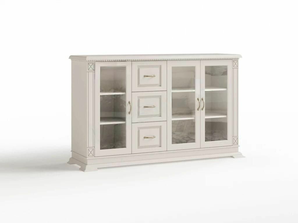 Комод Верди №232 из Массива сосны, 3 ящ, 160х45х100 см, классический орех 2