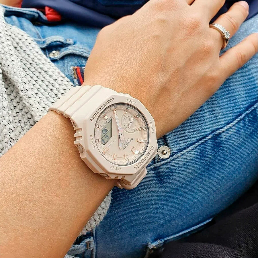 Наручные часы CASIO G-Shock, бежевый — фото 1