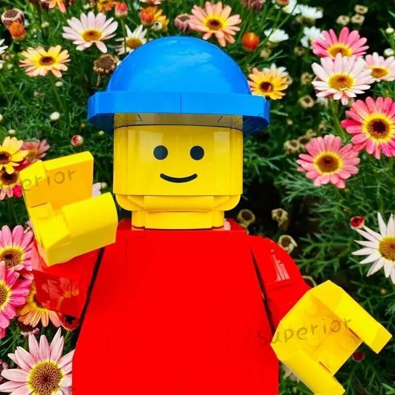 Конструктор Большая Минифигурка Сопоставим С 40649 Minifigures Up-Scaled, Нет Цветной Коробки