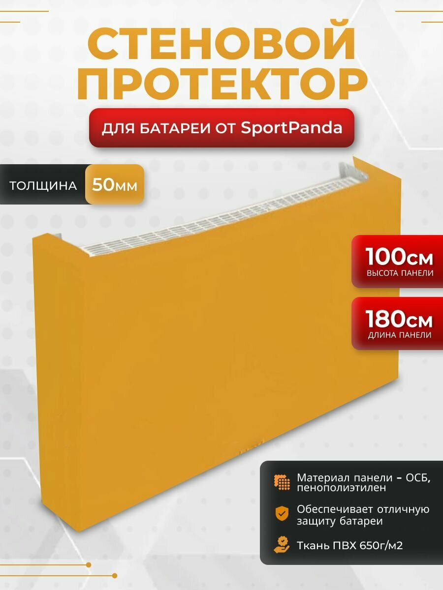 Стеновой протектор SportPanda для батареи, 100х180 см, 50 мм