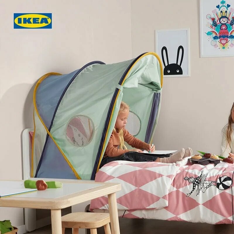 Палатка-кровать Ikea ELDFLUGA, пылезащитная, светонепроницаемая и дышащая бытовая детская палатка