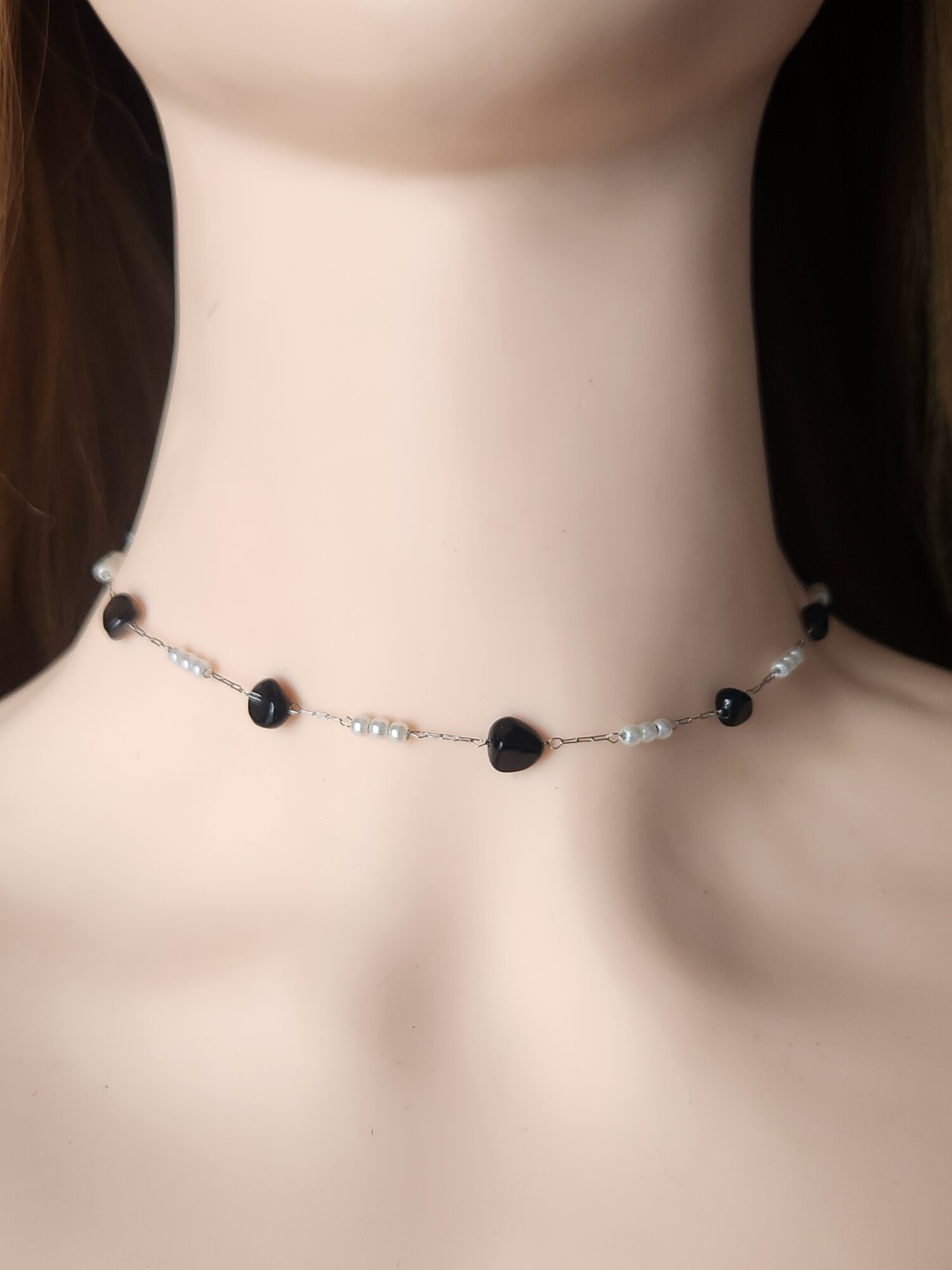 Чокер, обсидиан