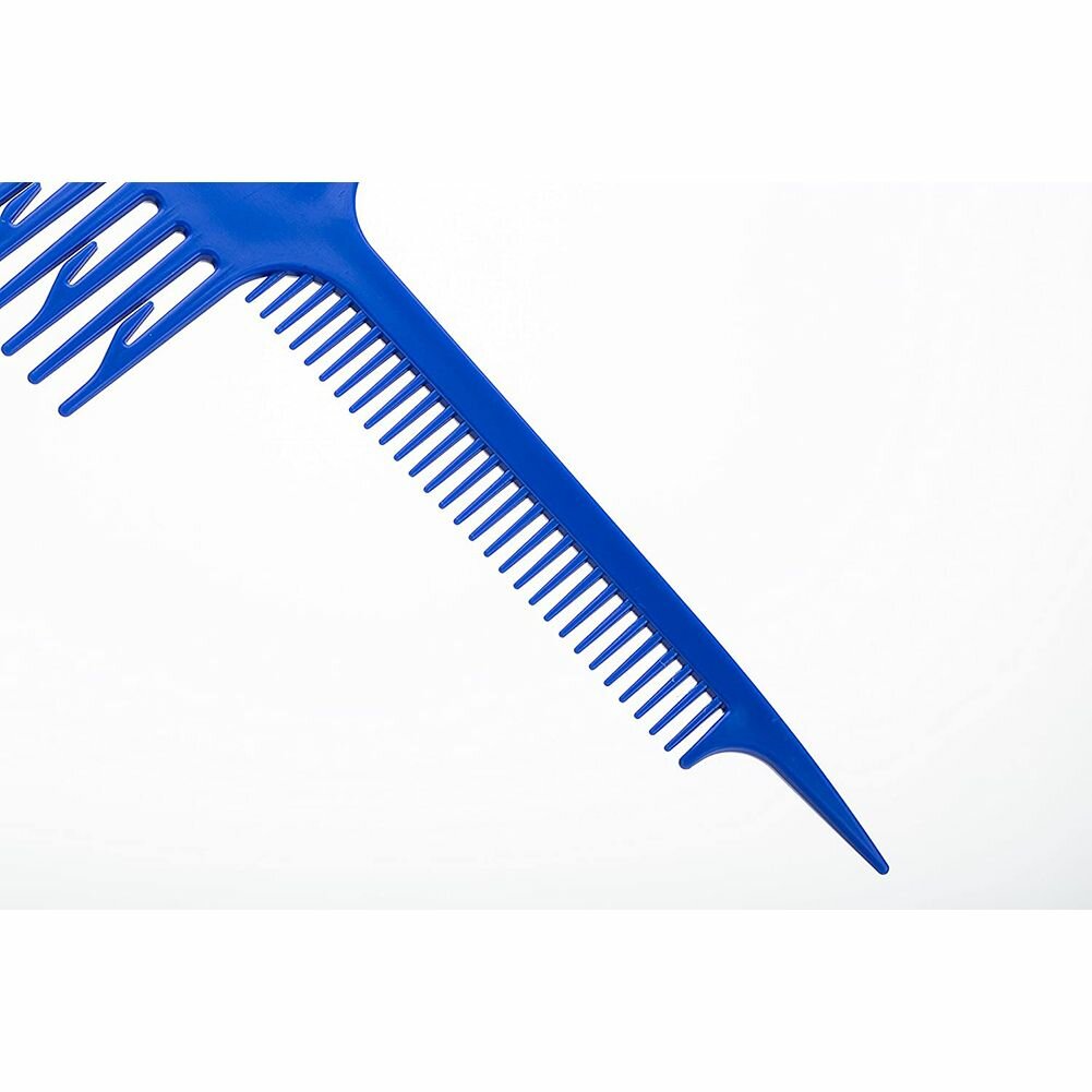 Расческа для окрашивания волос, синяя, для выделения прядей, инструменты для салонного окрашивания и укладки волос, легкое нанесение
