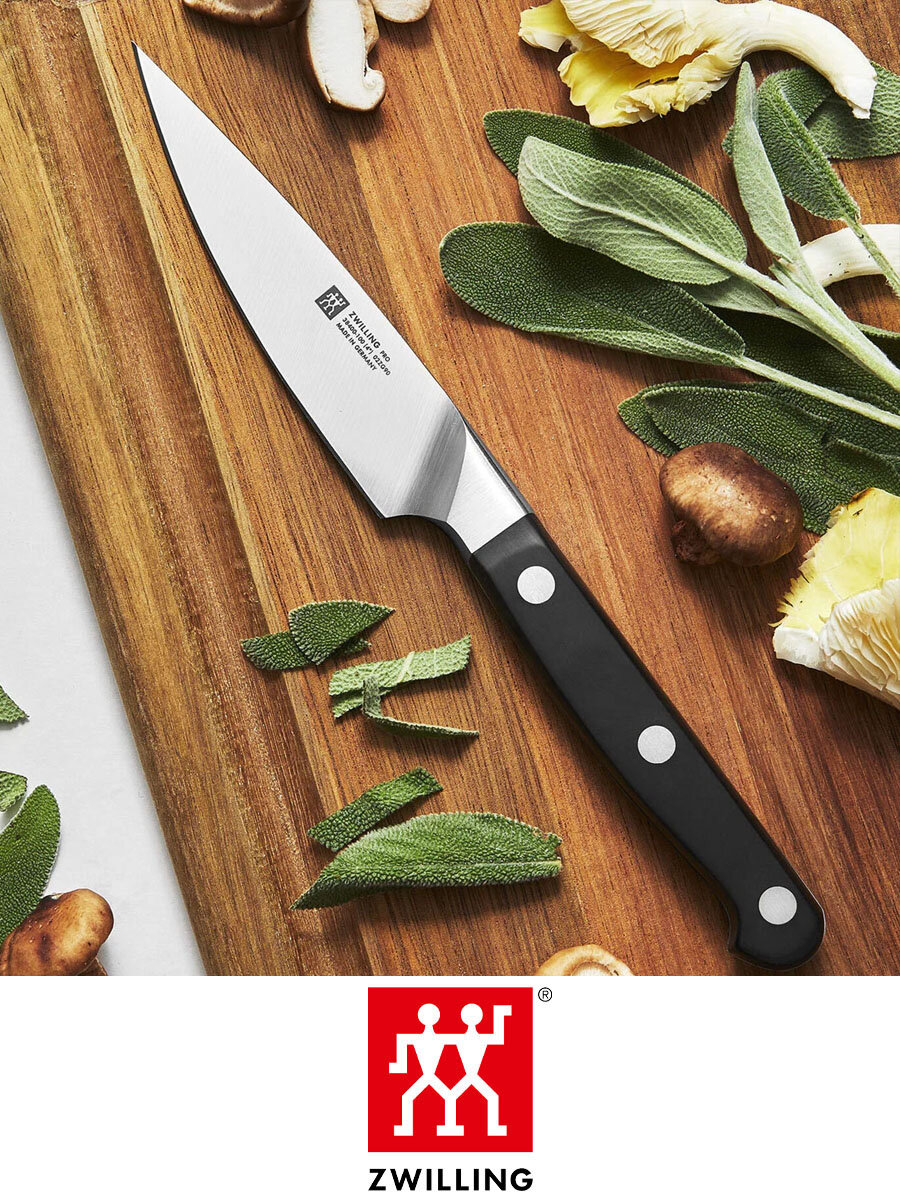 Нож для овощей и фруктов Zwilling Pro, лезвие 10 см, нержавеющая сталь/пластик