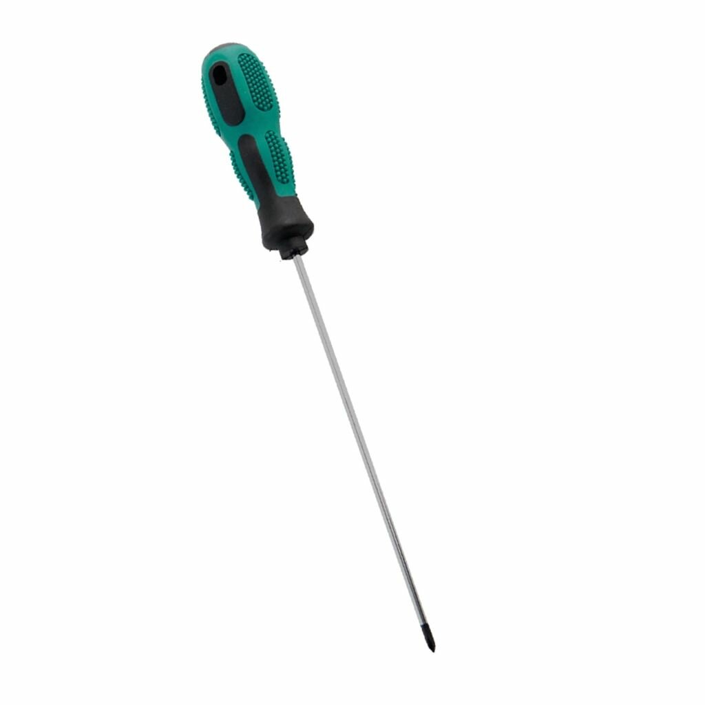 Длинная отвертка с плоским и крестообразным шлицем