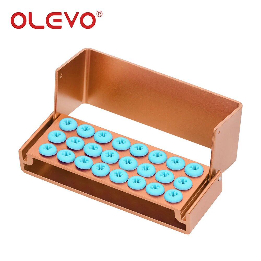 OLEVO органайзер для стоматологических боров, 24 Holes Golden