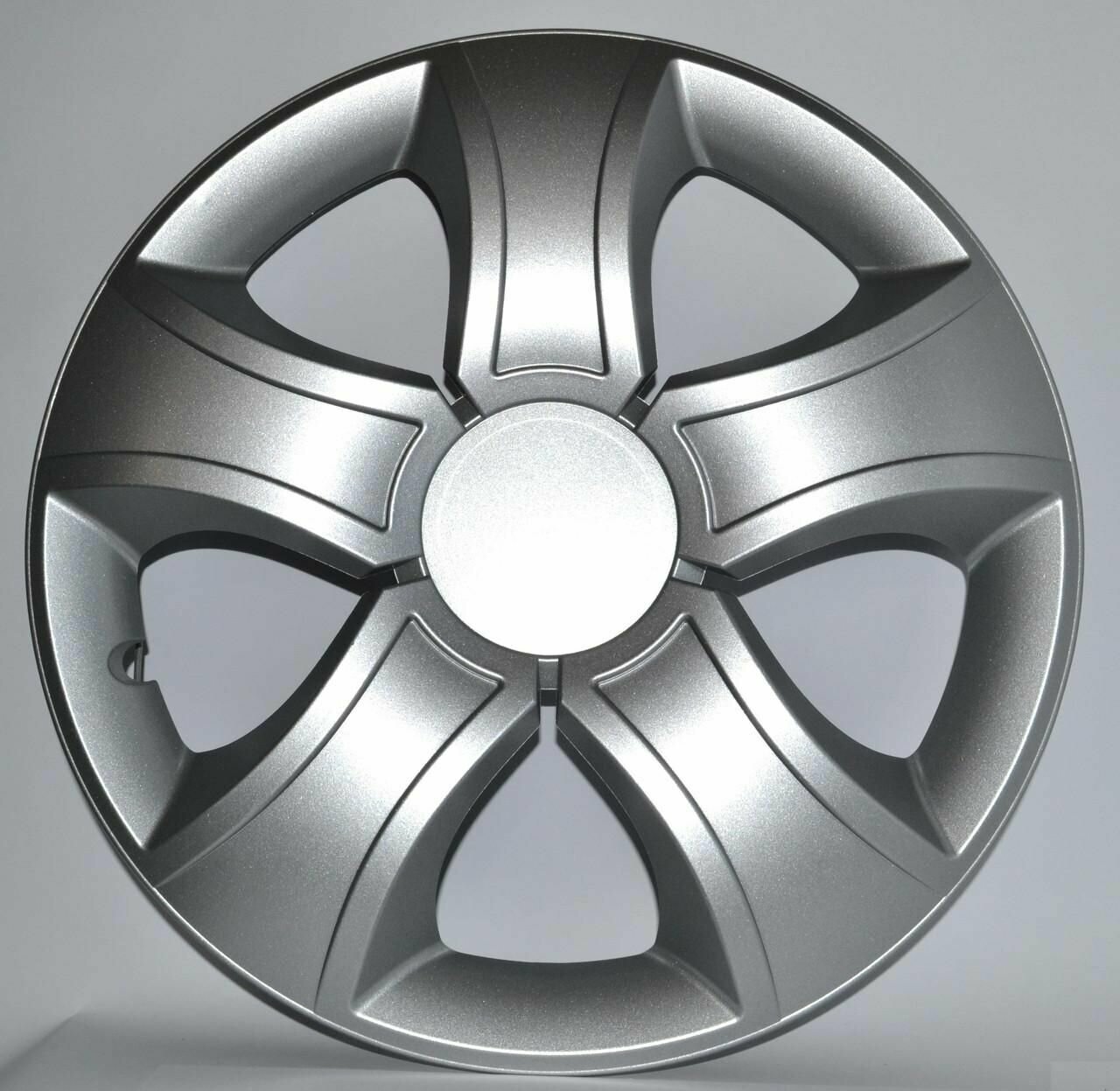 Колпаки на колёса JESSE LAI R-15 "БИС", серебристый, комплект 4 шт