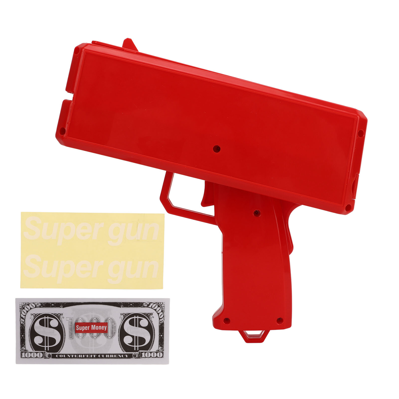 Игрушечный бумажный спрей «Устрой денежный дождь» — ручная игрушка для вечеринок, красный цвет.