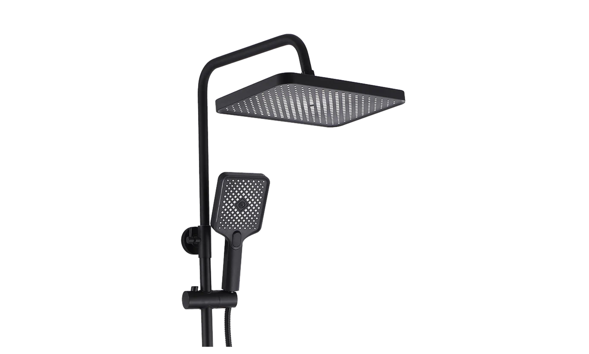 Душевая система для ванны Osgard Fendi Black (68050) с изливом, черная