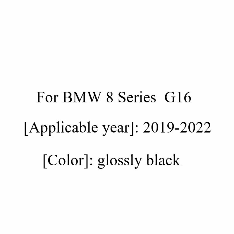 Для BMW 8 серии G14 G15 G16 2019 2020 2021 2022 2/4 двери PSM Style задний спойлер багажника, крыло, разделитель губ, хвостовой плавник, комплекты кузова G16 Glossy Black